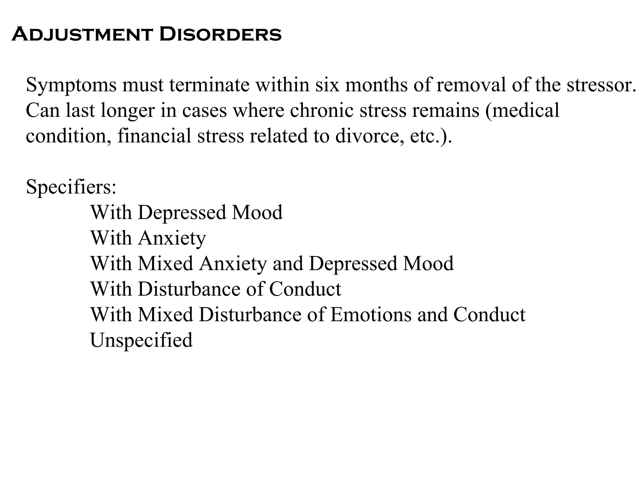 Impulse Control And Adjustment Disorders | PPT