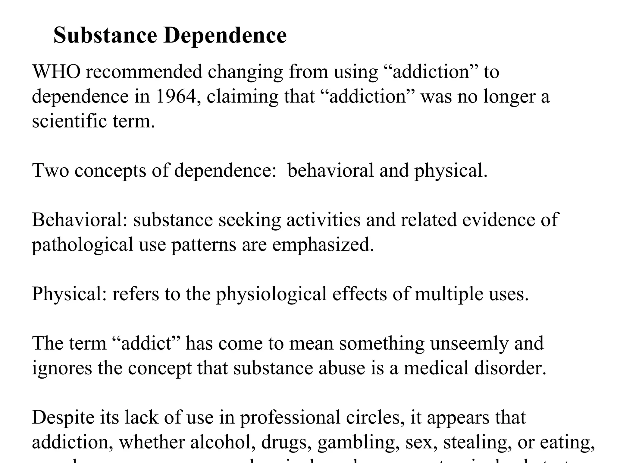 Substance Related Disorders | PPT