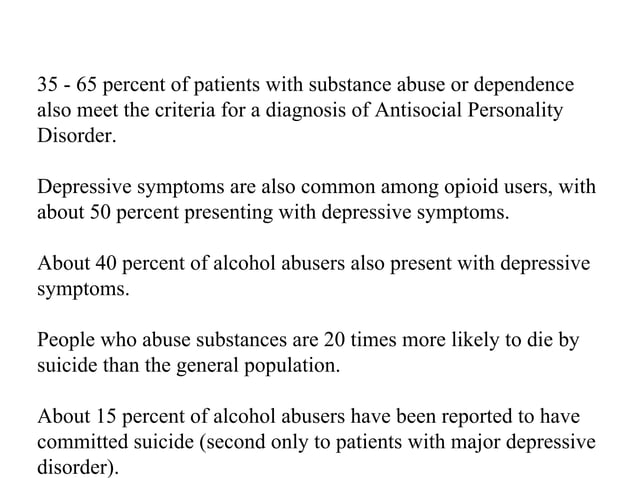 Substance Related Disorders | PPT | Substance Abuse | Diseases and ...
