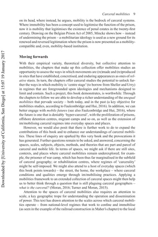 Carceral Mobilities Interrogating Movement In Incarceration Jennifer ...