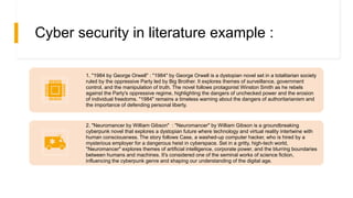 Cyber security and literature integration | PPT