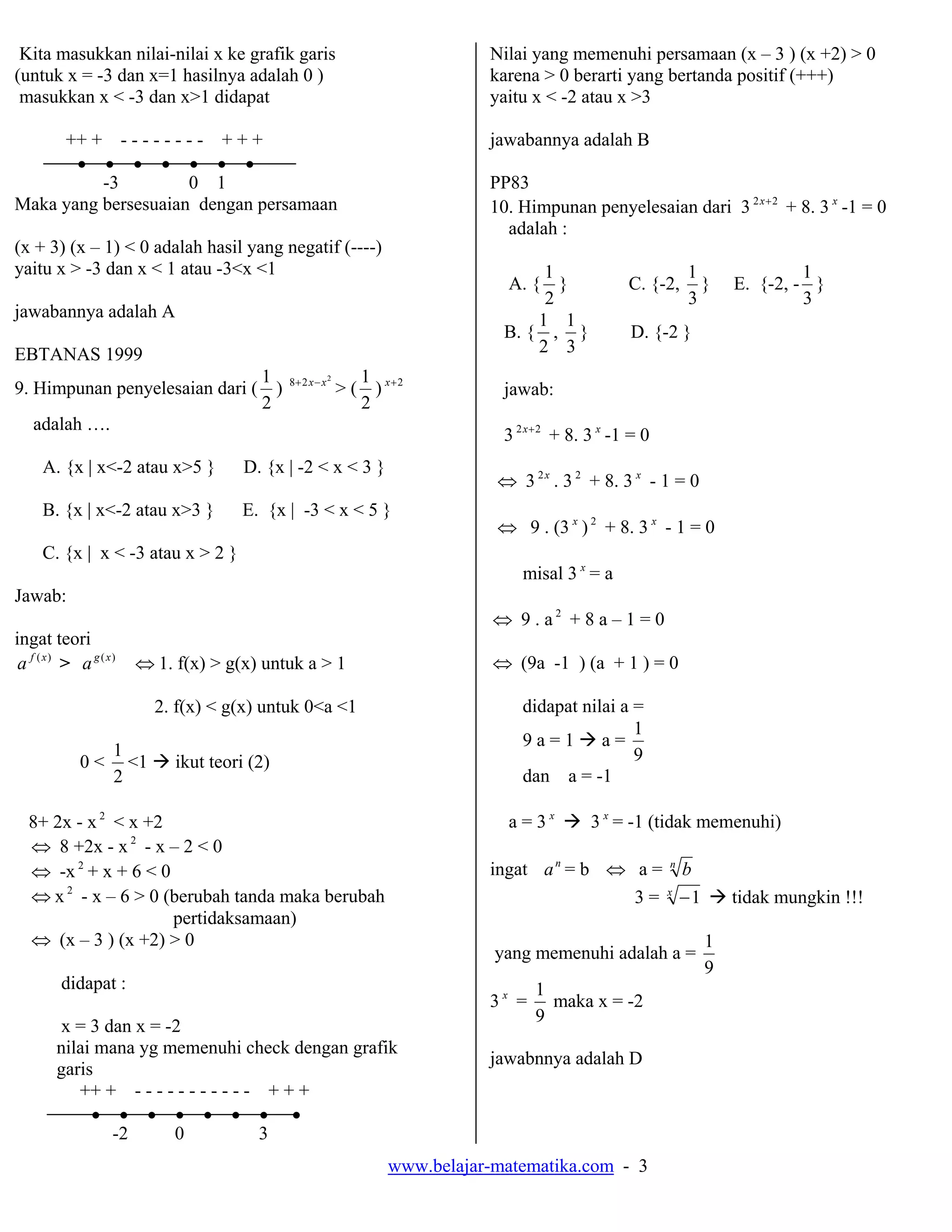 52355877 1-soal-soal-perpangkatan-dan-bentuk-akar | PDF