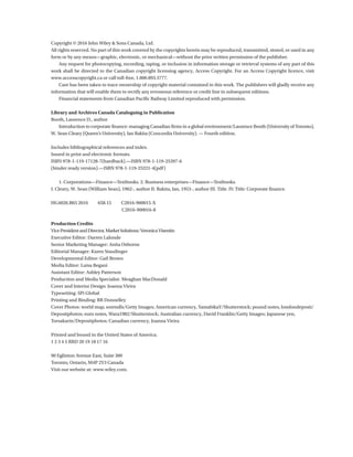 Introduction To Corporate Finance Managing Canadian Firms In A Global ...