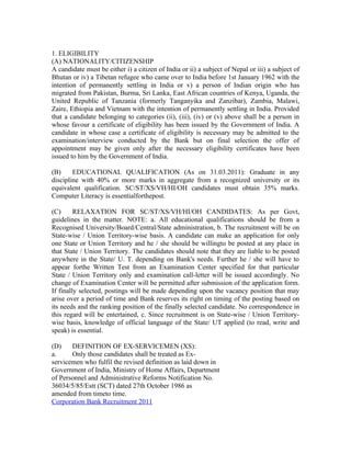 1000 single window operator in corporation bank | PDF