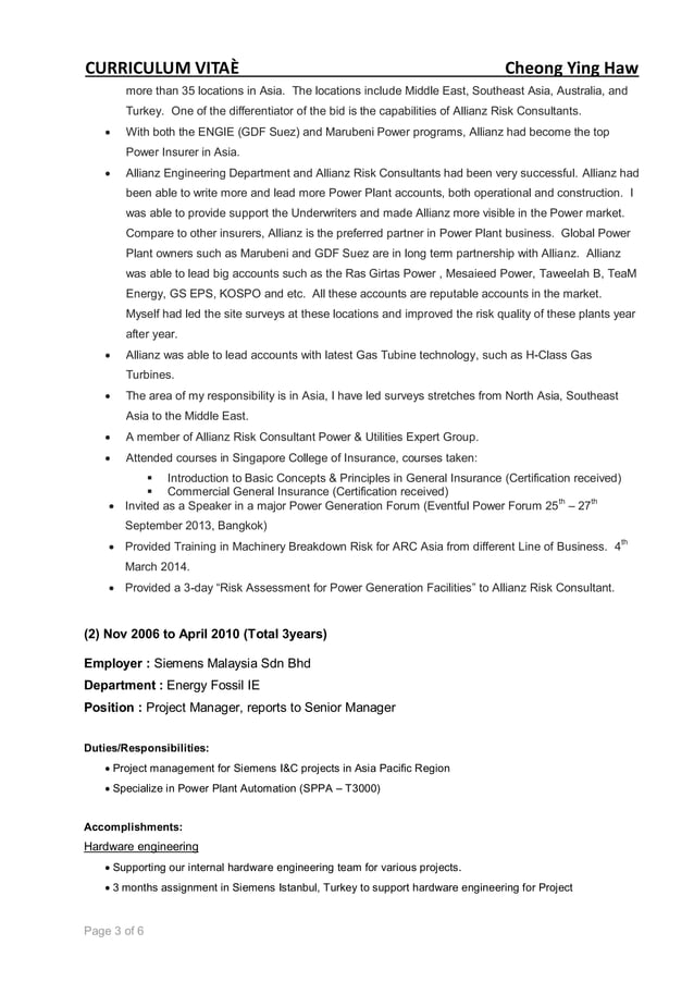 CV_Cheong Ying Haw June2018 | PDF