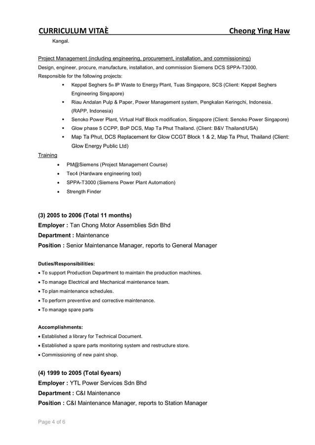 CV_Cheong Ying Haw June2018 | PDF