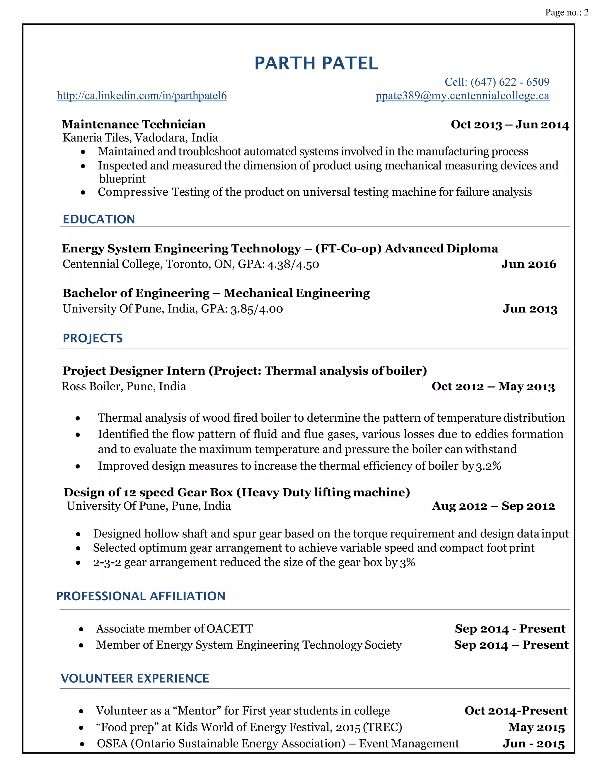 PARTH PATEL RESUME (1) | PDF
