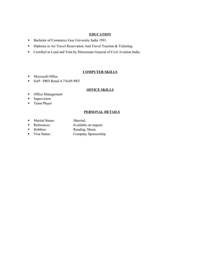 Resume -Maria Jennifer Barretto | PDF