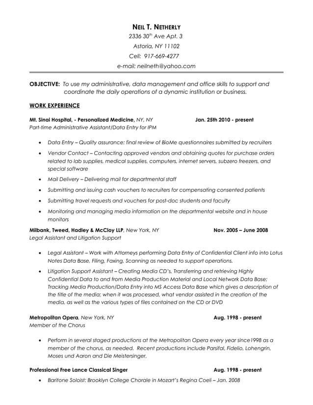 Neil Netherly Professional Resume AT final | PDF