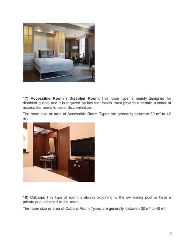 5 23 types of hotel rooms | DOCX | Hotels and Motels | Travel Type