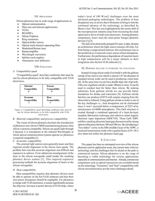 Silicon Photonics: A Solution for Ultra High Speed Data Transfer | PDF