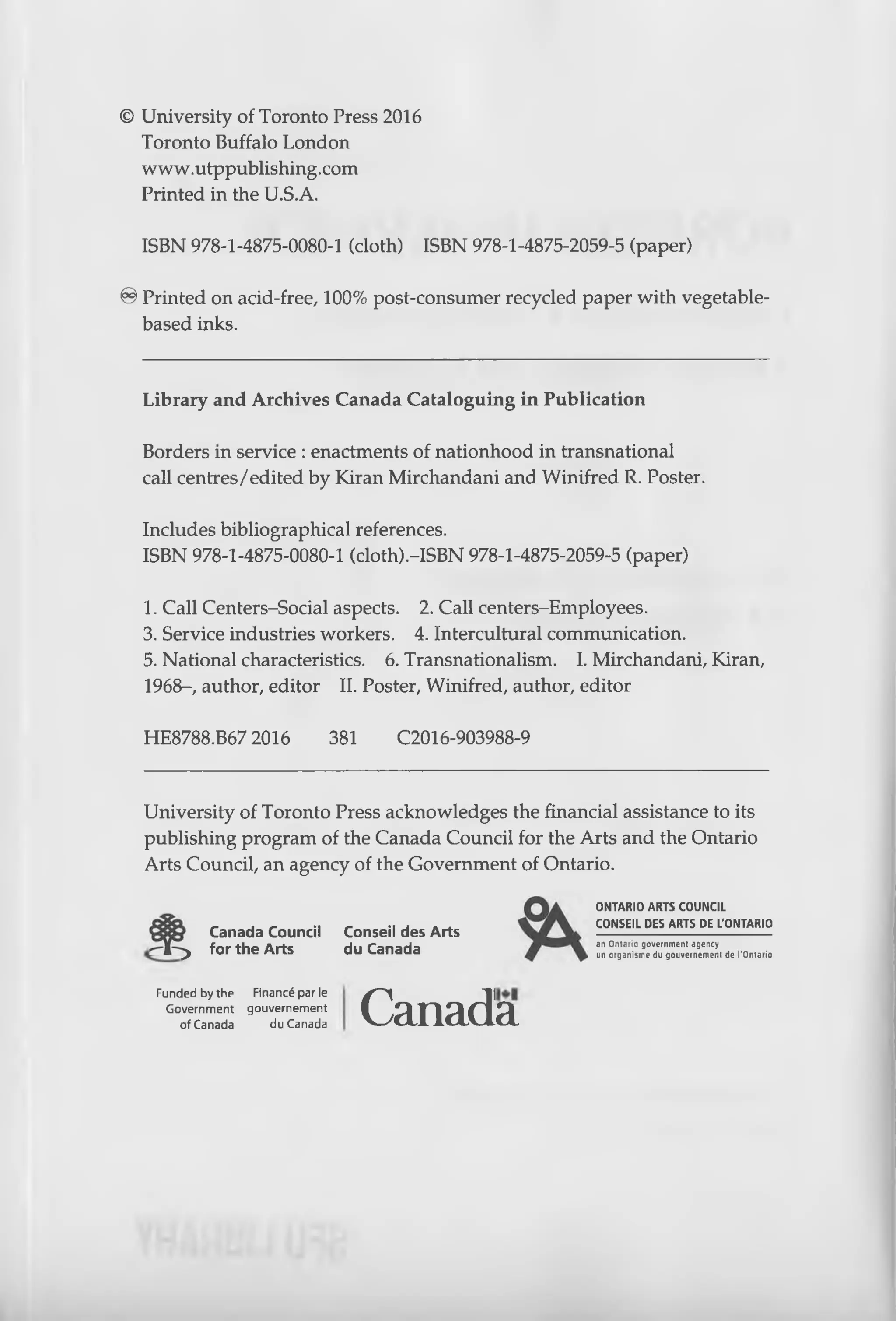 Borders In Service Enactments Of Nationhood In Transnational Call ...