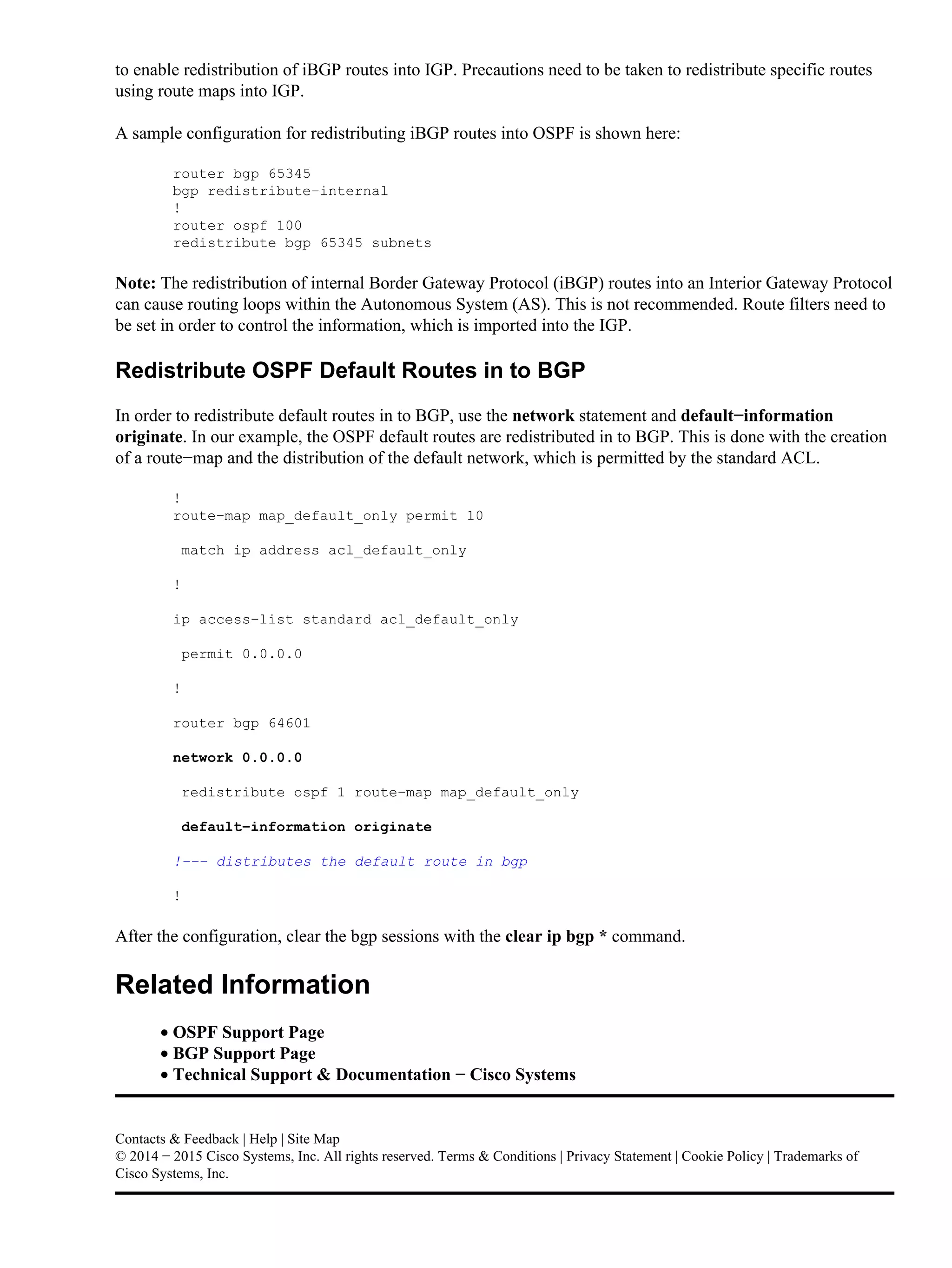 5242 bgp-ospf-redis | PDF | Internet | Computing