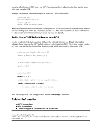5242 bgp-ospf-redis | PDF | Internet | Computing