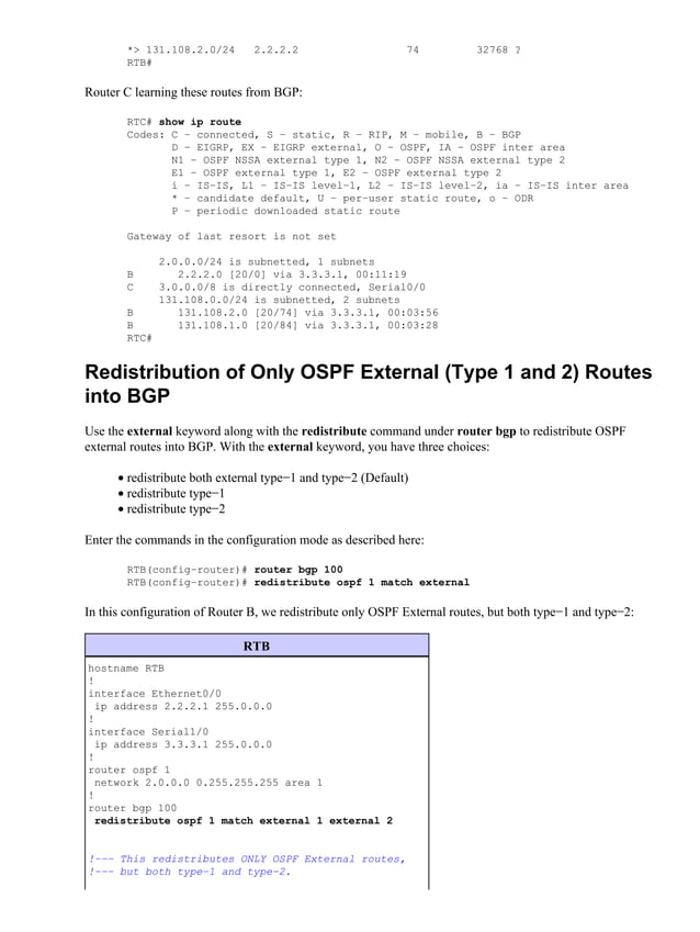 5242 bgp-ospf-redis | PDF | Internet | Computing