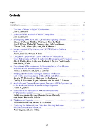 Redoxmediated Signal Transduction Methods And Protocols 2nd Ed John T ...