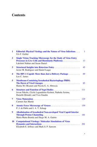 Physical Virology Virus Structure And Mechanics 1st Ed Urs F Greber | PDF