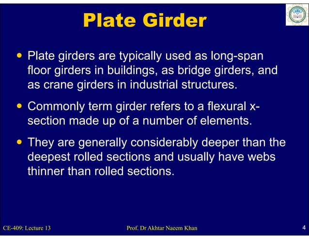 52436966 lecture-13-plate-girders | PDF