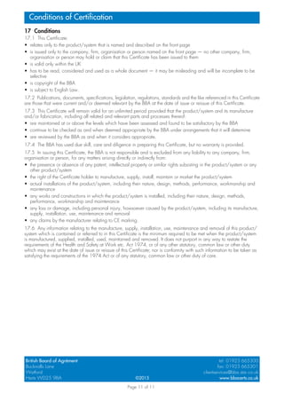 Certificado BBA - Aislamiento Synthesia para cubiertas | PDF