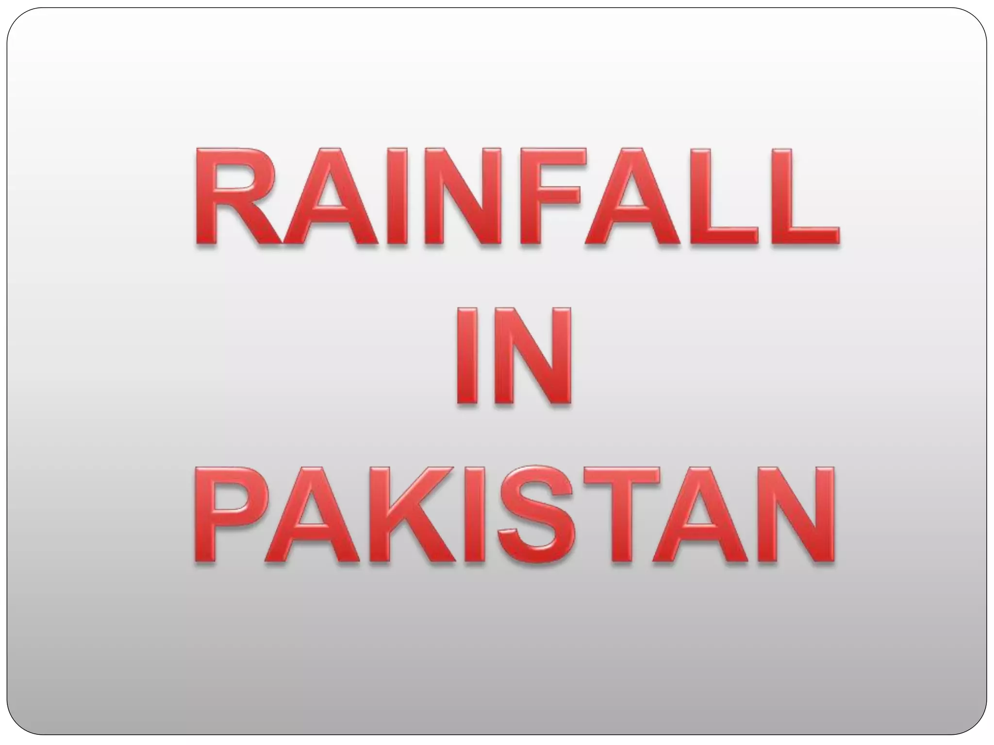 RAINFALL presentation | PPTX
