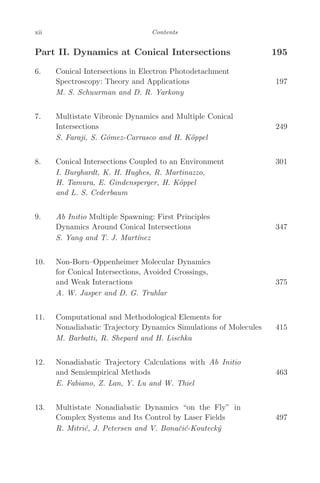 Conical Intersections Theory Computation And Experiment Yarkony | PDF