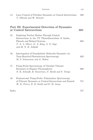 Conical Intersections Theory Computation And Experiment Yarkony | PDF