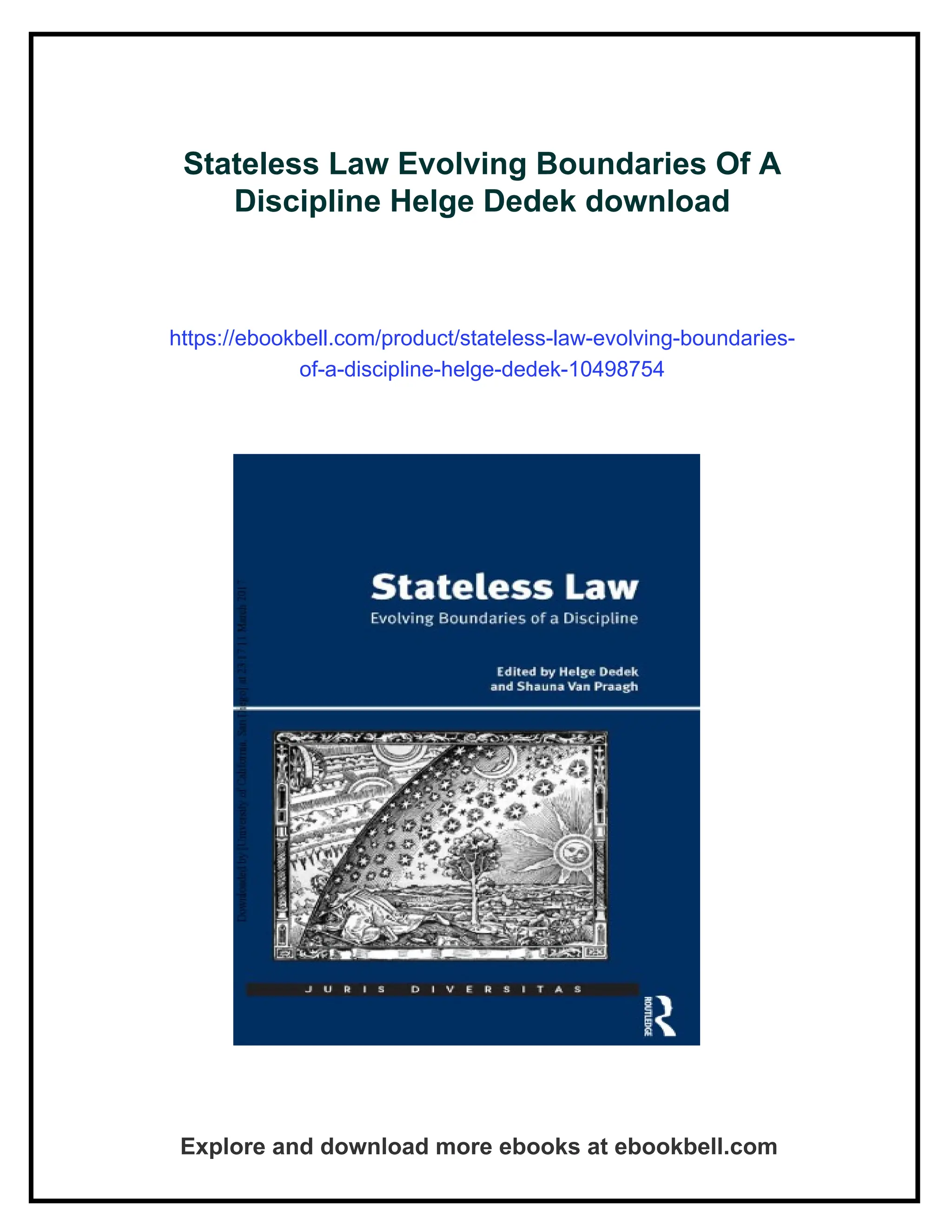 Stateless Law Evolving Boundaries Of A Discipline Helge Dedek | PDF