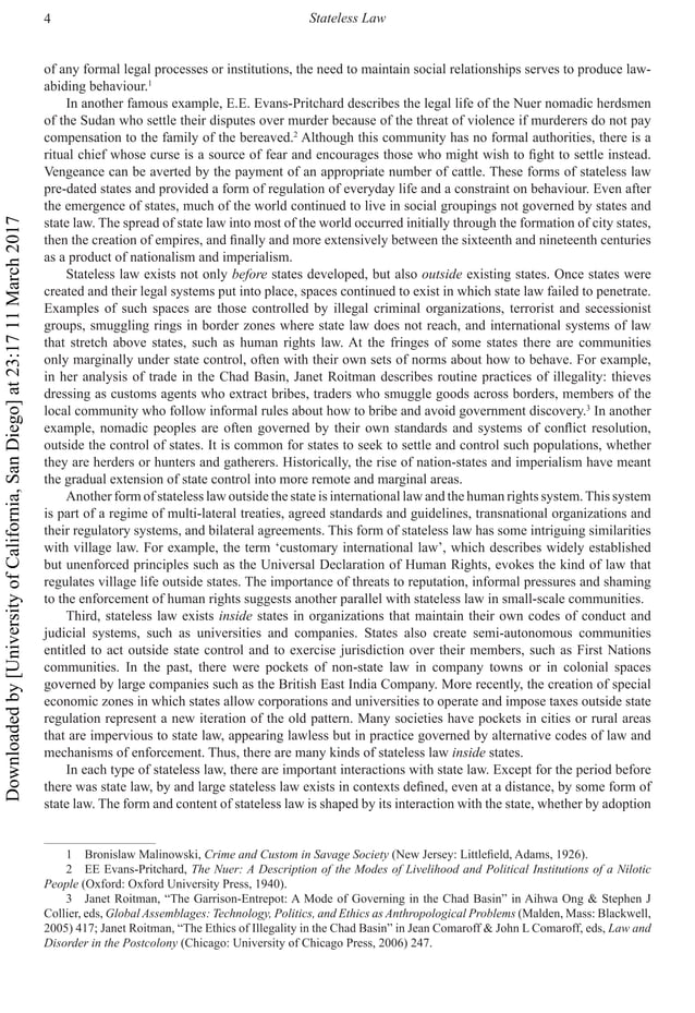 Stateless Law Evolving Boundaries Of A Discipline Helge Dedek | PDF