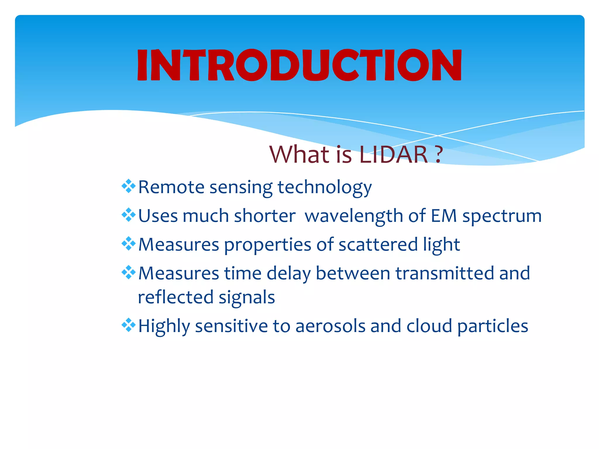 light-detection-and-ranging(lidar) | PPTX