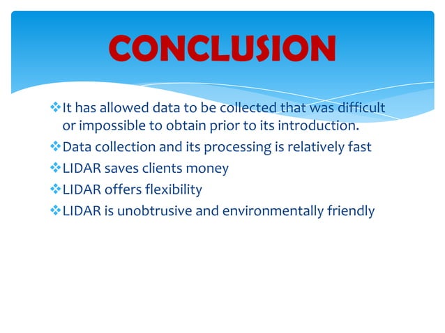 light-detection-and-ranging(lidar) | PPTX