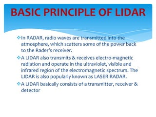 light-detection-and-ranging(lidar) | PPTX