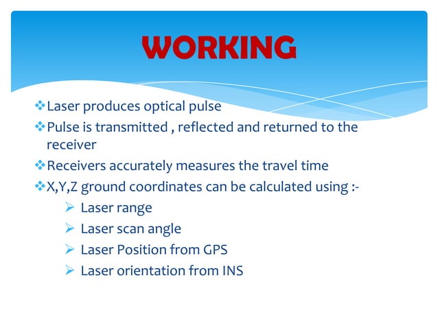 light-detection-and-ranging(lidar) | PPTX