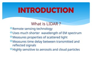 Light-Detection-and-Ranging-LIDAR technology | PPT