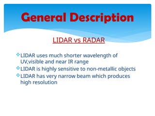 Light-Detection-and-Ranging-LIDAR technology | PPTX
