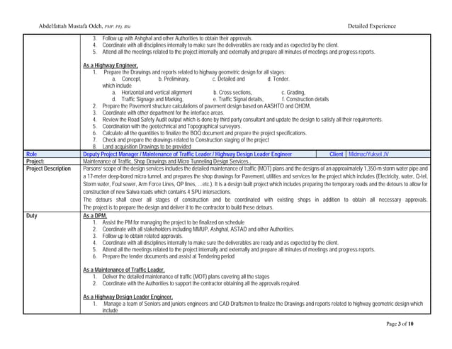 Detailed Experiance - REV01 | PPT