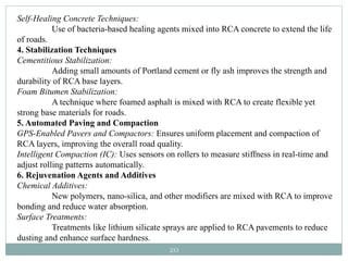 USE OF RECYCLED CONCRETE AGGREGATEs ( RCA) IN PAVEMENT CONSTRUCTION | PPT