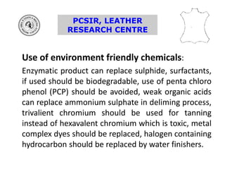 Presentation on Leather Industry | PPTX