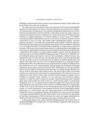 CFD MODELLING OF FORMULA STUDENT CAR INTAKE SYSTEM | PDF