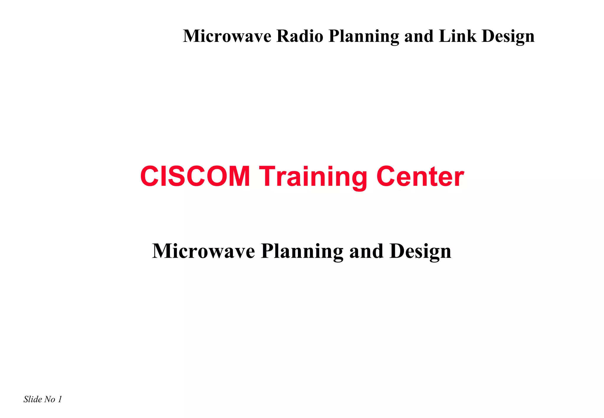 52528672 microwave-planning-and-design | PPT