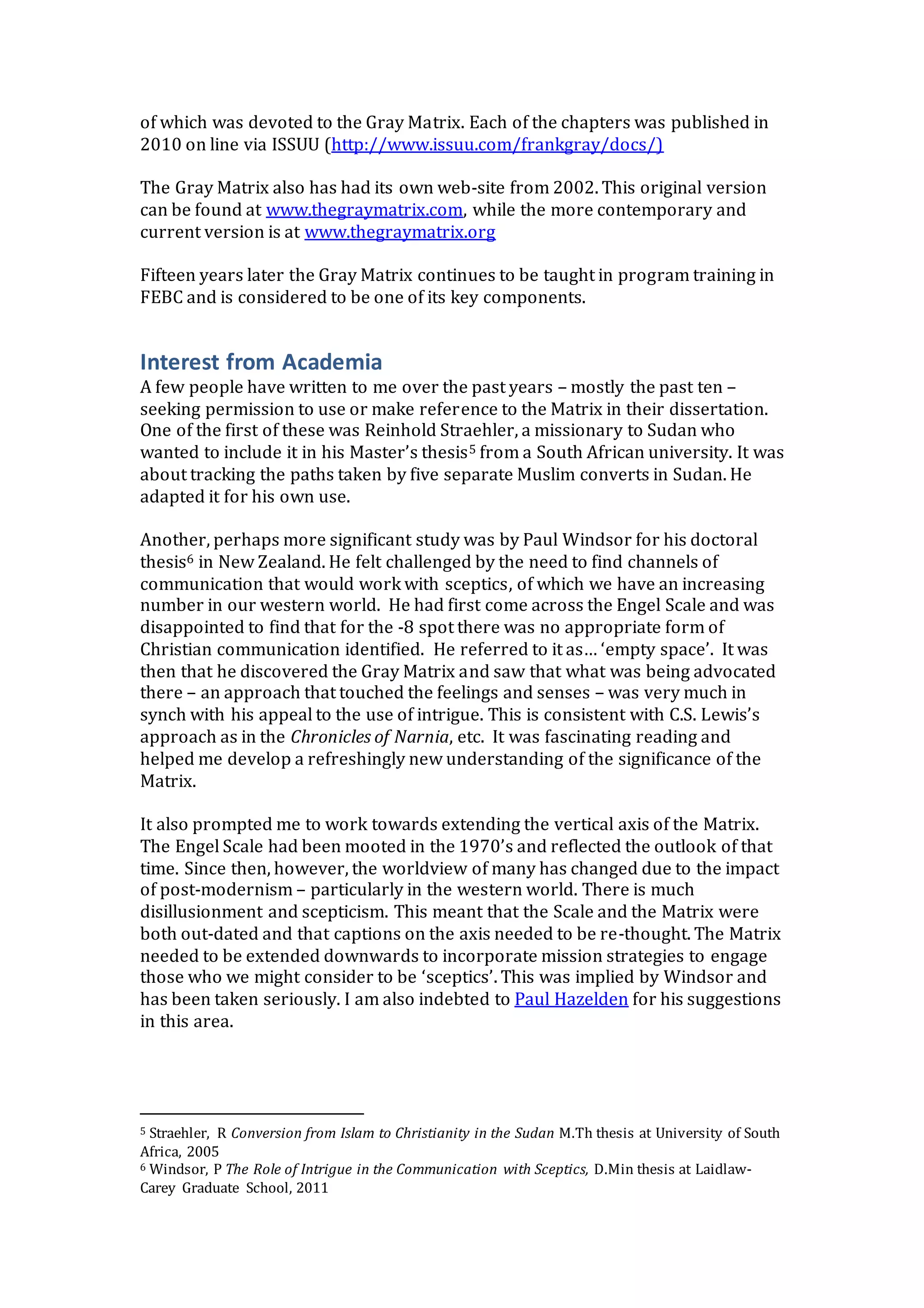 The Gray Matrix – Tracking its History ver1.0 | DOCX