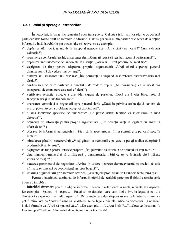 Tehnici de negociere | PDF