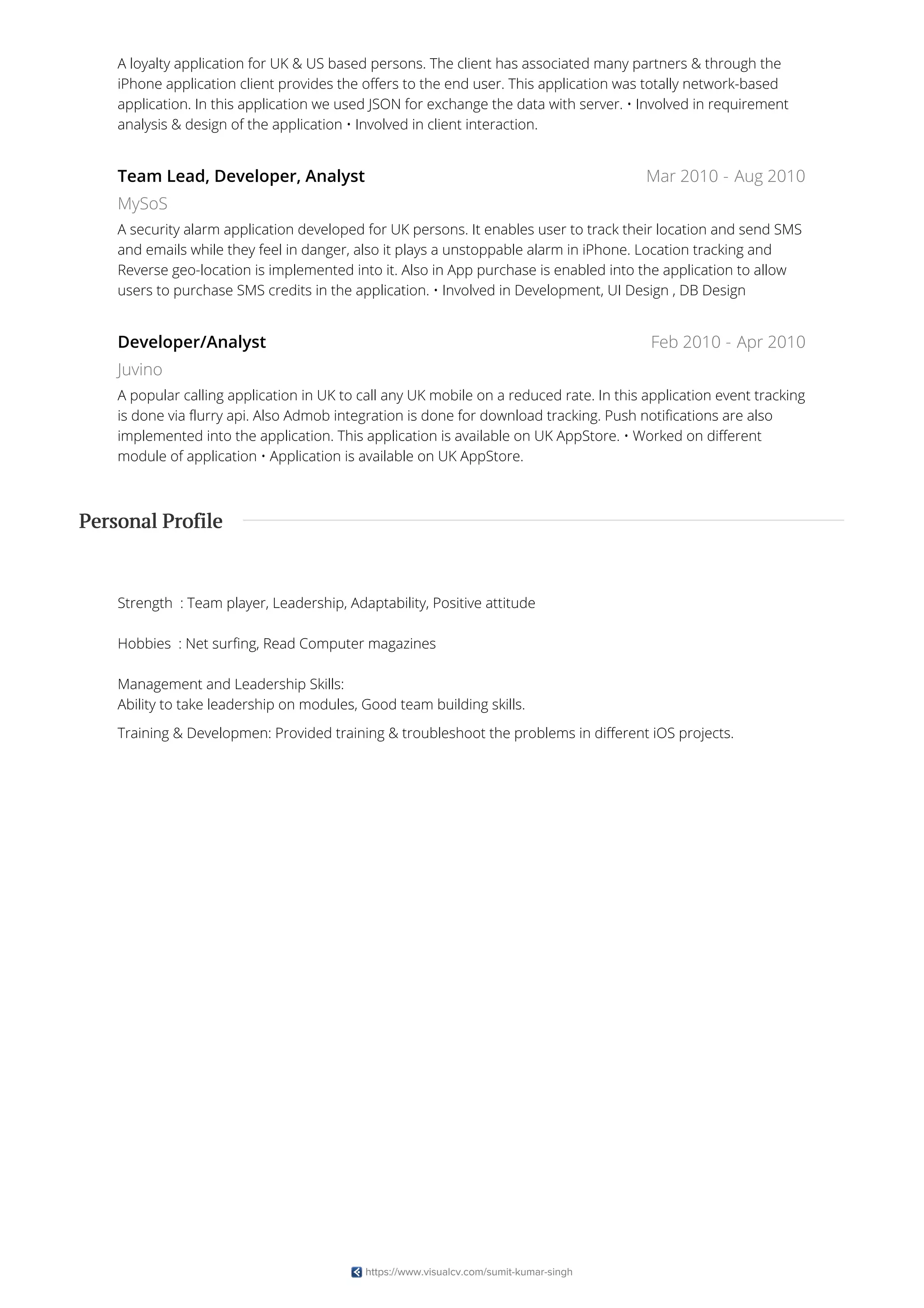 Sumit Kumarsinghvisualcvresume Pdf Operating Systems Computer Software And Applications