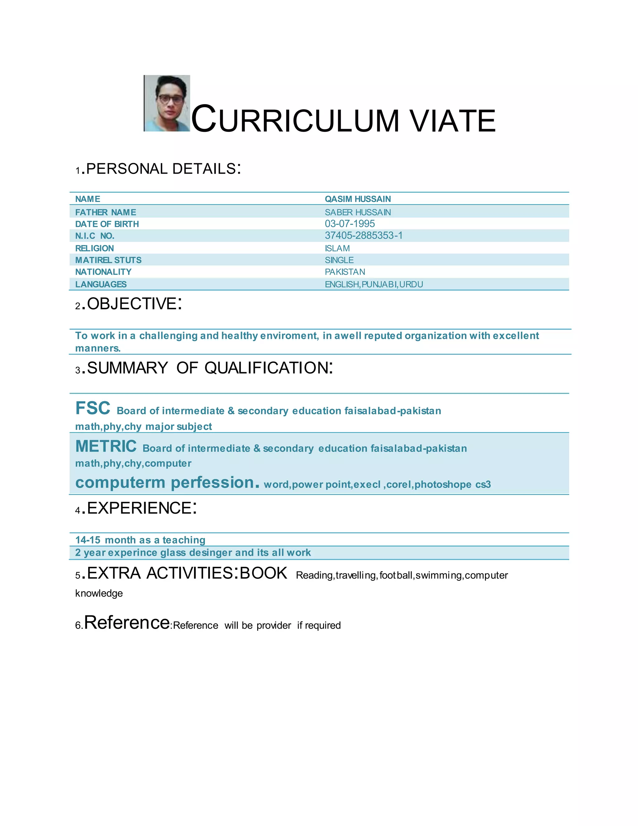 Curriculum viate | DOCX