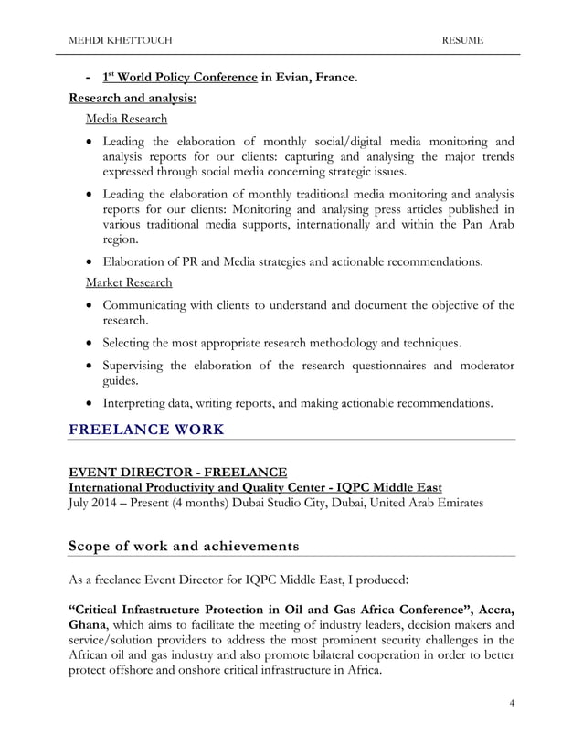 MEHDI KHETTOUCH Resume | PDF