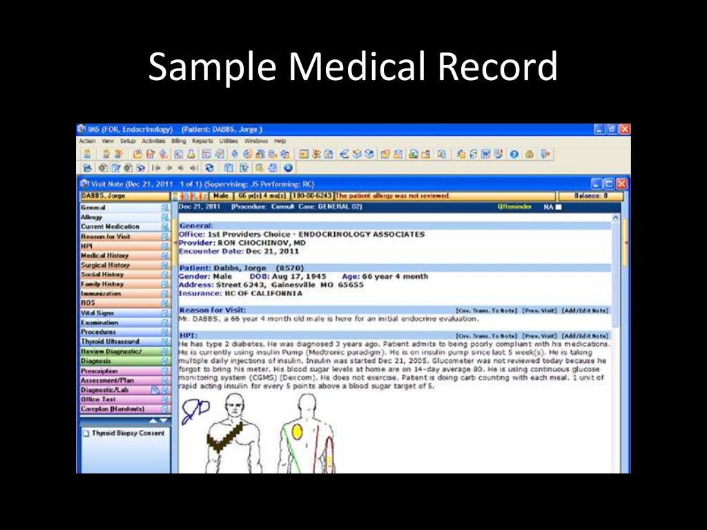 Sample Medical Record
