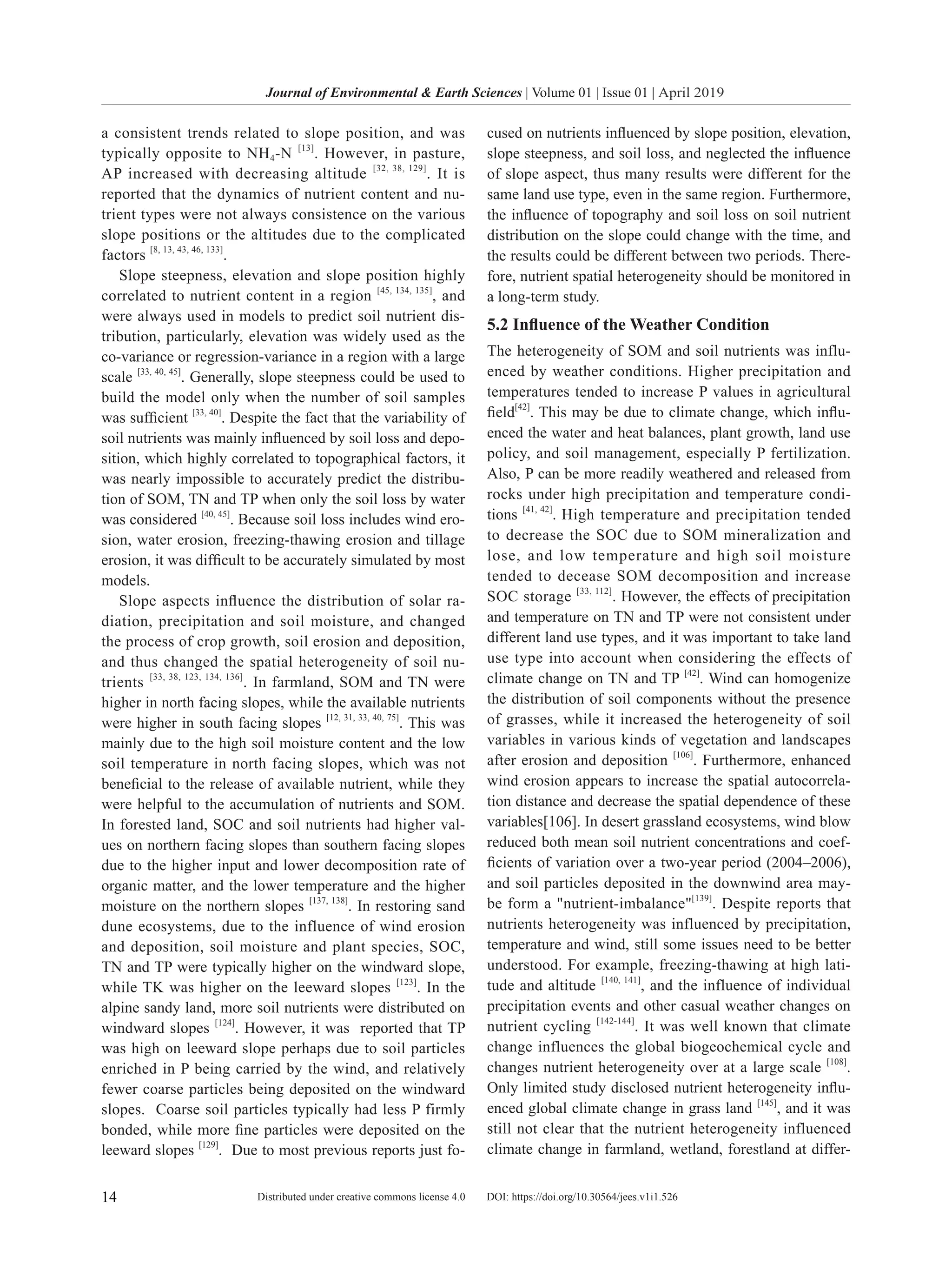 Heterogeneity of Soil Nutrients: A Review of Methodology, Variability and Impact Factors | PDF