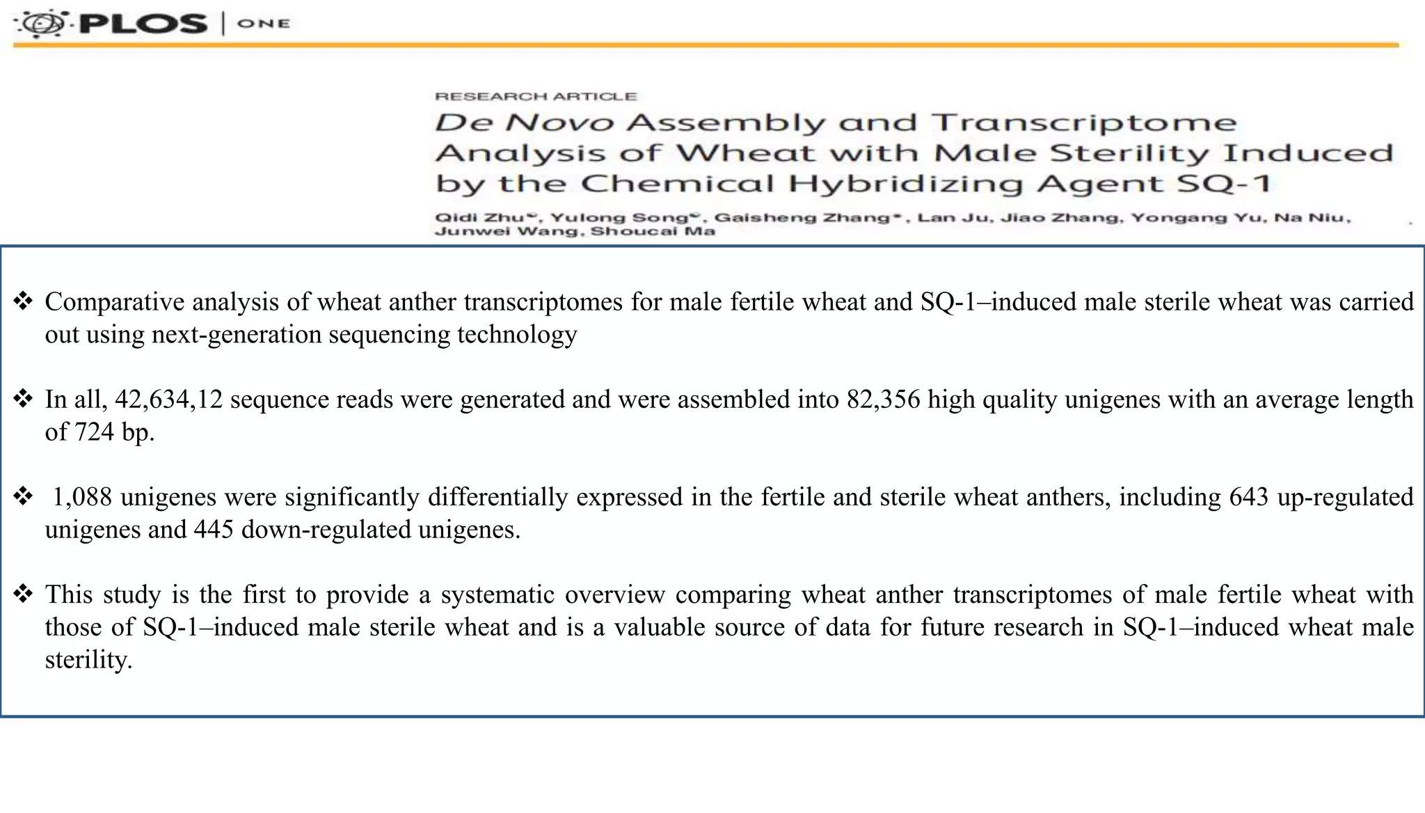 Transcriptomics approaches | PPTX