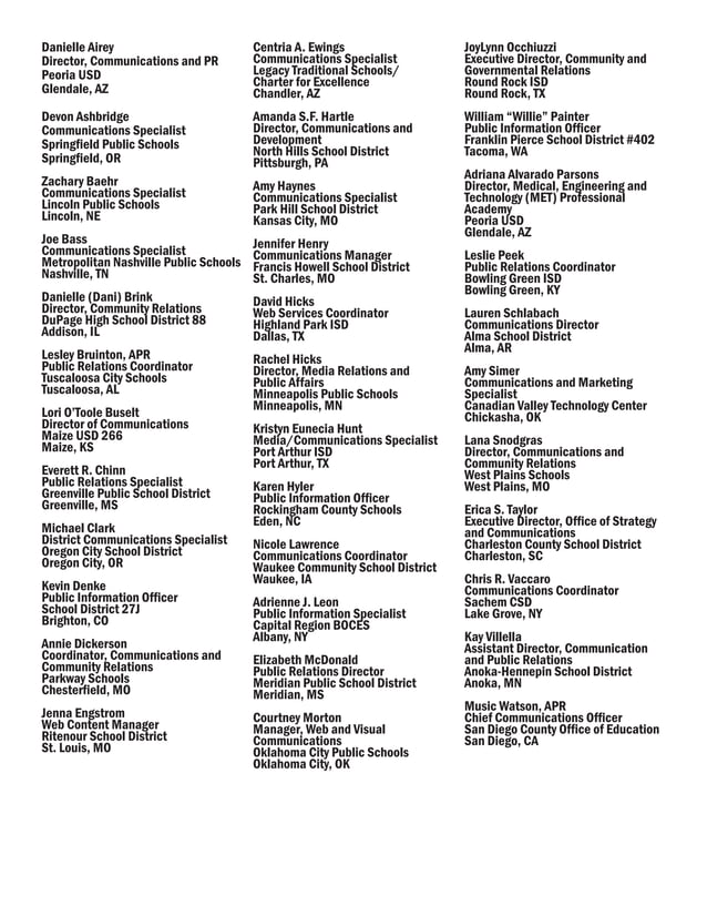 2014 NSPRA 25 Under 35 Nomination and Award | PDF