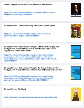 Sir Isaac Newton Albert Einstein From Absolutism To Relativity The ...
