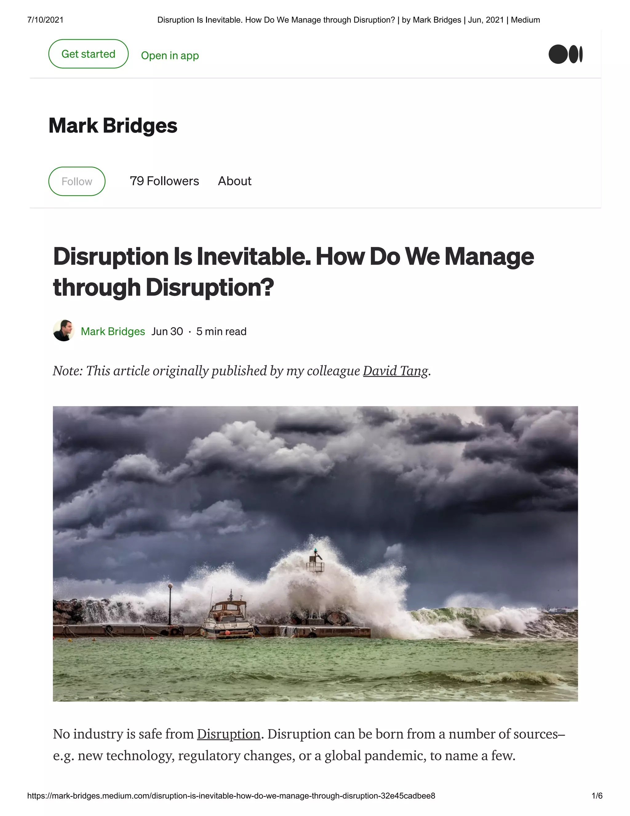 4 Stages of Disruption | PDF